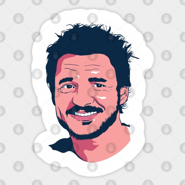 pedro pascal simple art - Pedro Pascal - Sticker | TeePublic